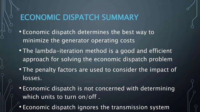 A presentation on economic load dispatch | PPTX | Power and Energy ...