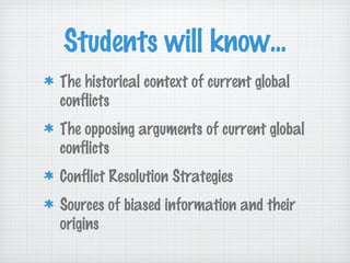 Project peace global issues | PPT