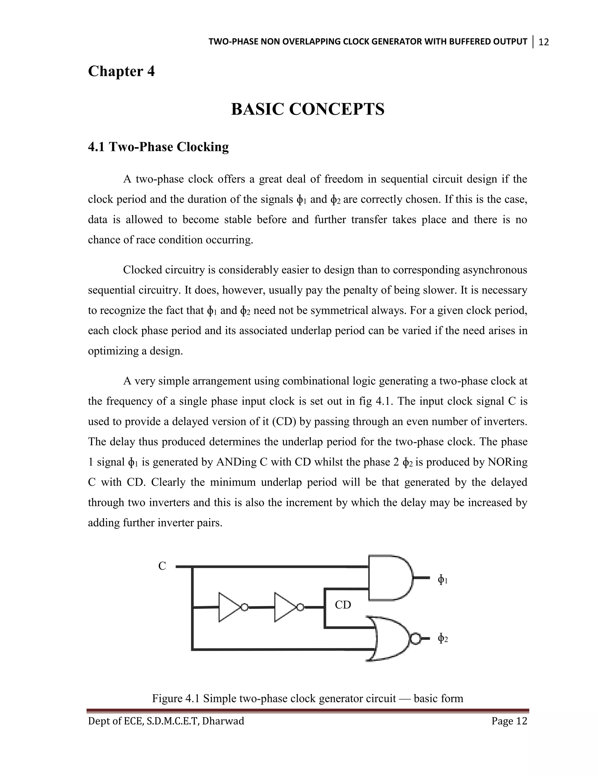 Design of -- Two phase non overlapping low frequency clock generator using Cadence Virtuoso EDA ...