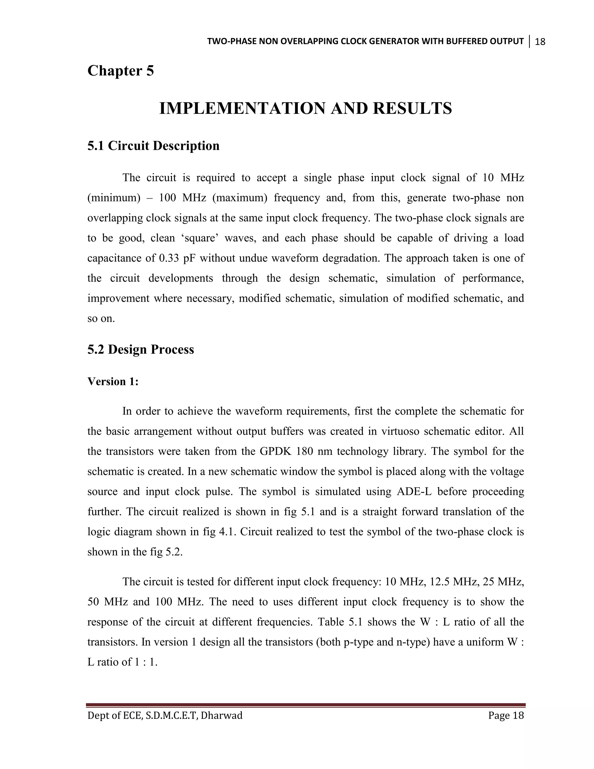 Design of -- Two phase non overlapping low frequency clock generator ...