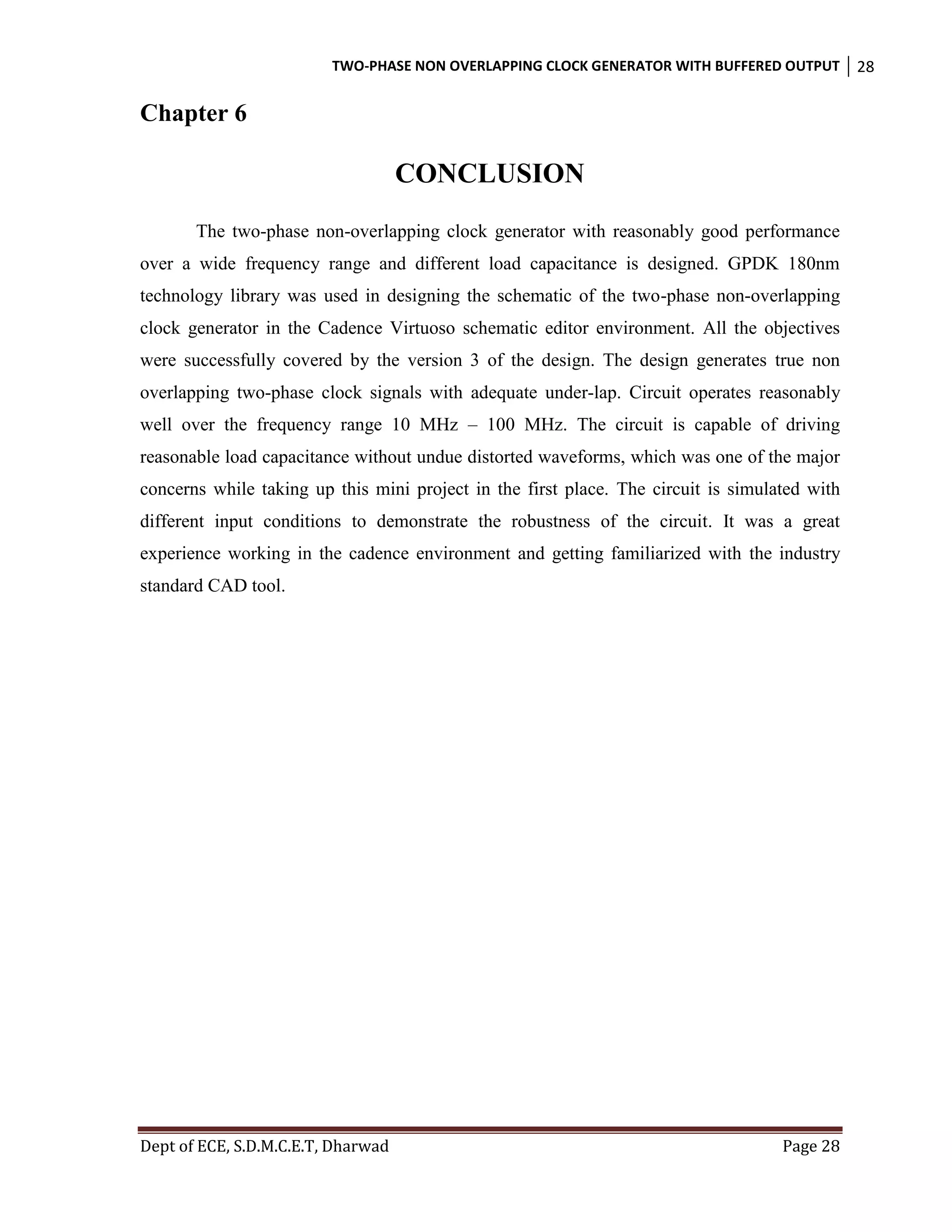 Design of -- Two phase non overlapping low frequency clock generator ...