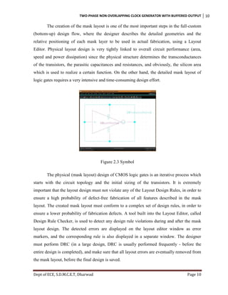 Design of -- Two phase non overlapping low frequency clock generator using Cadence Virtuoso EDA ...