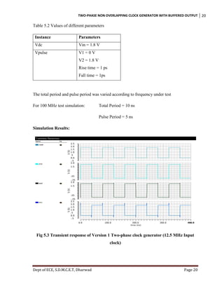 Design of -- Two phase non overlapping low frequency clock generator ...