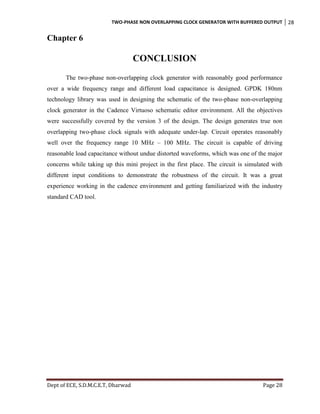 Design of -- Two phase non overlapping low frequency clock generator ...