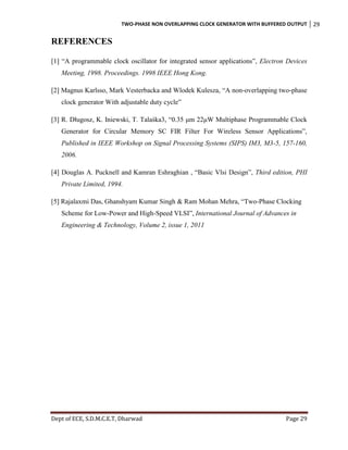 Design of -- Two phase non overlapping low frequency clock generator ...
