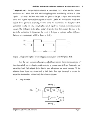 Design of -- Two phase non overlapping low frequency clock generator using Cadence Virtuoso EDA ...