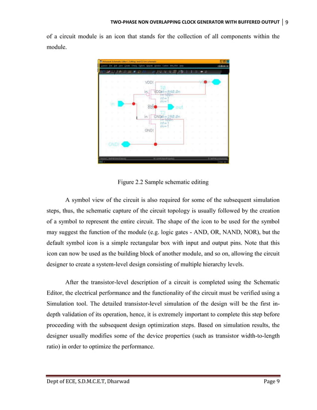 Design of -- Two phase non overlapping low frequency clock generator using Cadence Virtuoso EDA ...