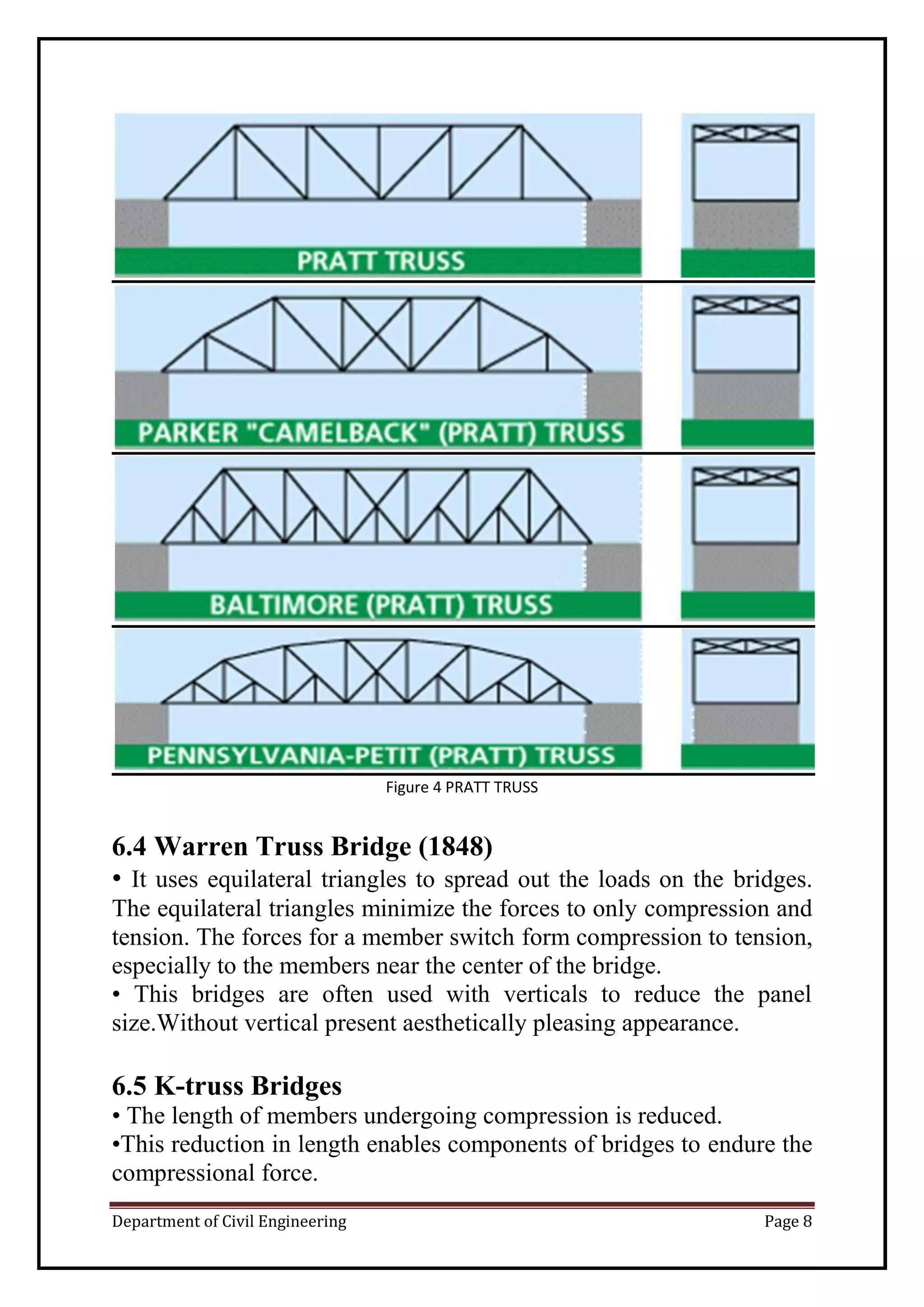 project report on truss bridge | PDF