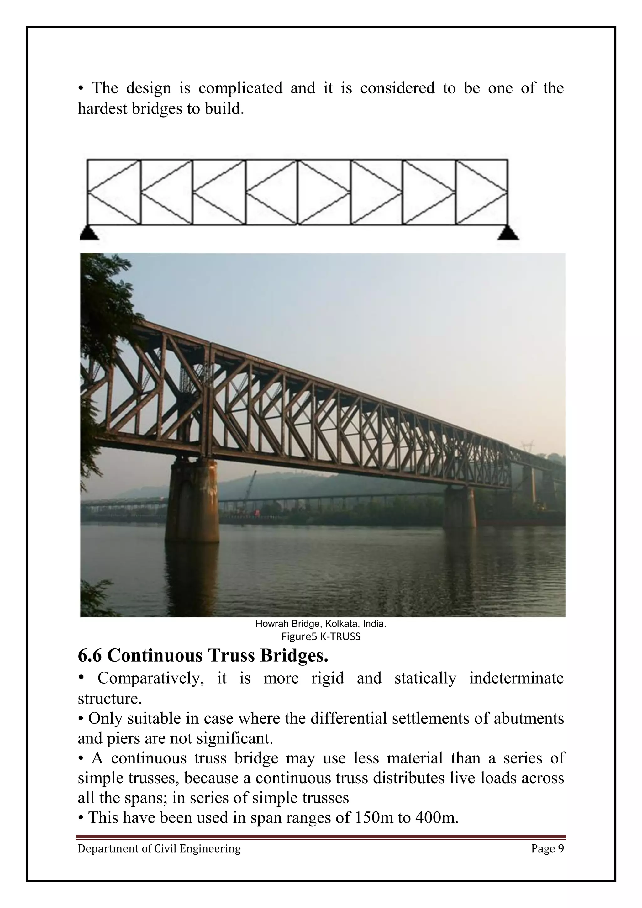 project report on truss bridge | PDF