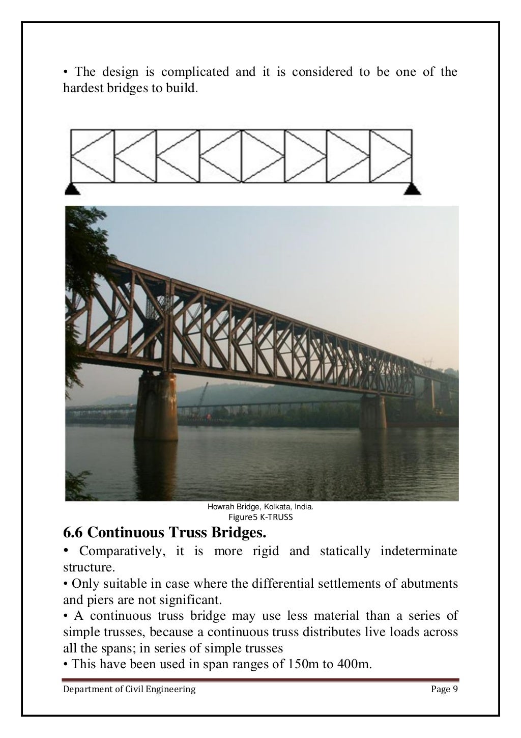 Project Report On Truss Bridge