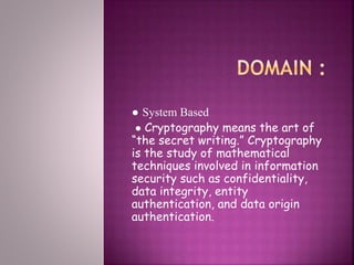 Software for encrypting and decrypting text file powerpointpresentation | PPT