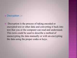Software for encrypting and decrypting text file powerpointpresentation | PPT