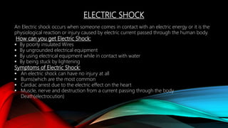 FIRST AID TREATMENTFOR HEART ATTACK & ELECTRIC SHOCK | PPTX