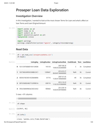 Project Data Visualization | PDF