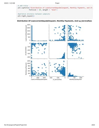 Project Data Visualization | PDF