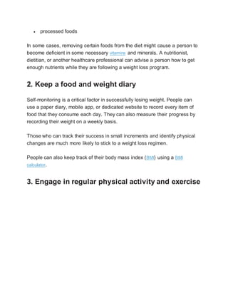 WEIGHT LOSE | DOCX
