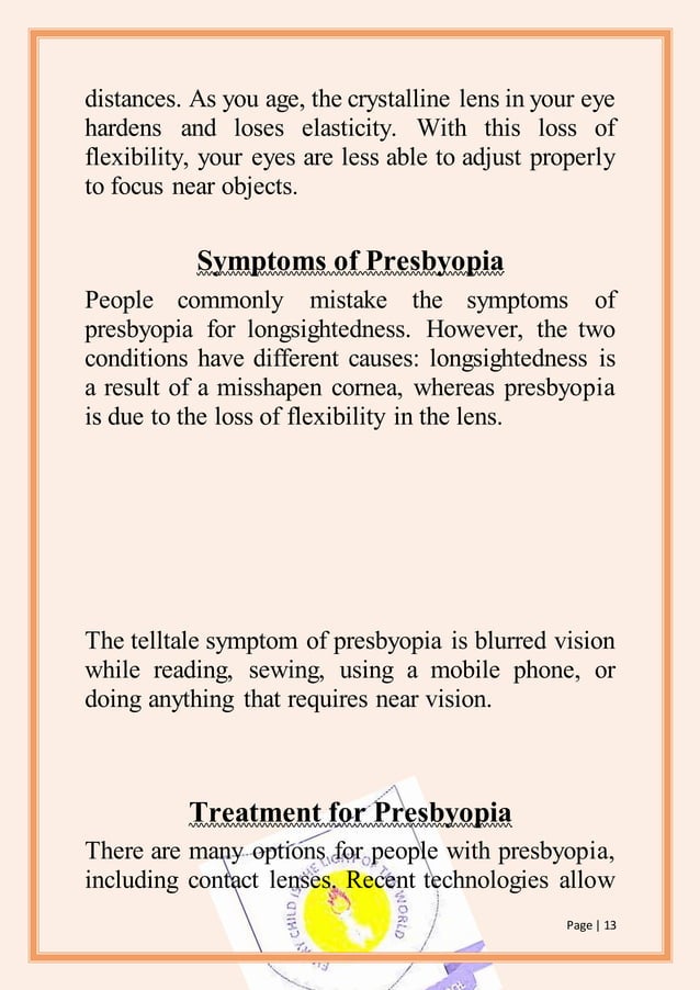 Biology Investigatory Project on Eye Diseases (class 12th) | DOCX