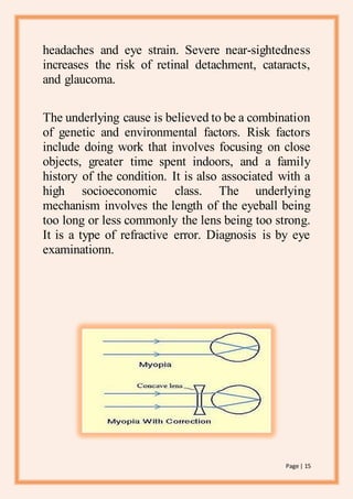 Biology Investigatory Project on Eye Diseases (class 12th) | DOCX