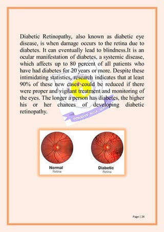 Biology Investigatory Project on Eye Diseases (class 12th) | DOCX