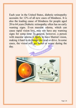 Biology Investigatory Project on Eye Diseases (class 12th) | DOCX