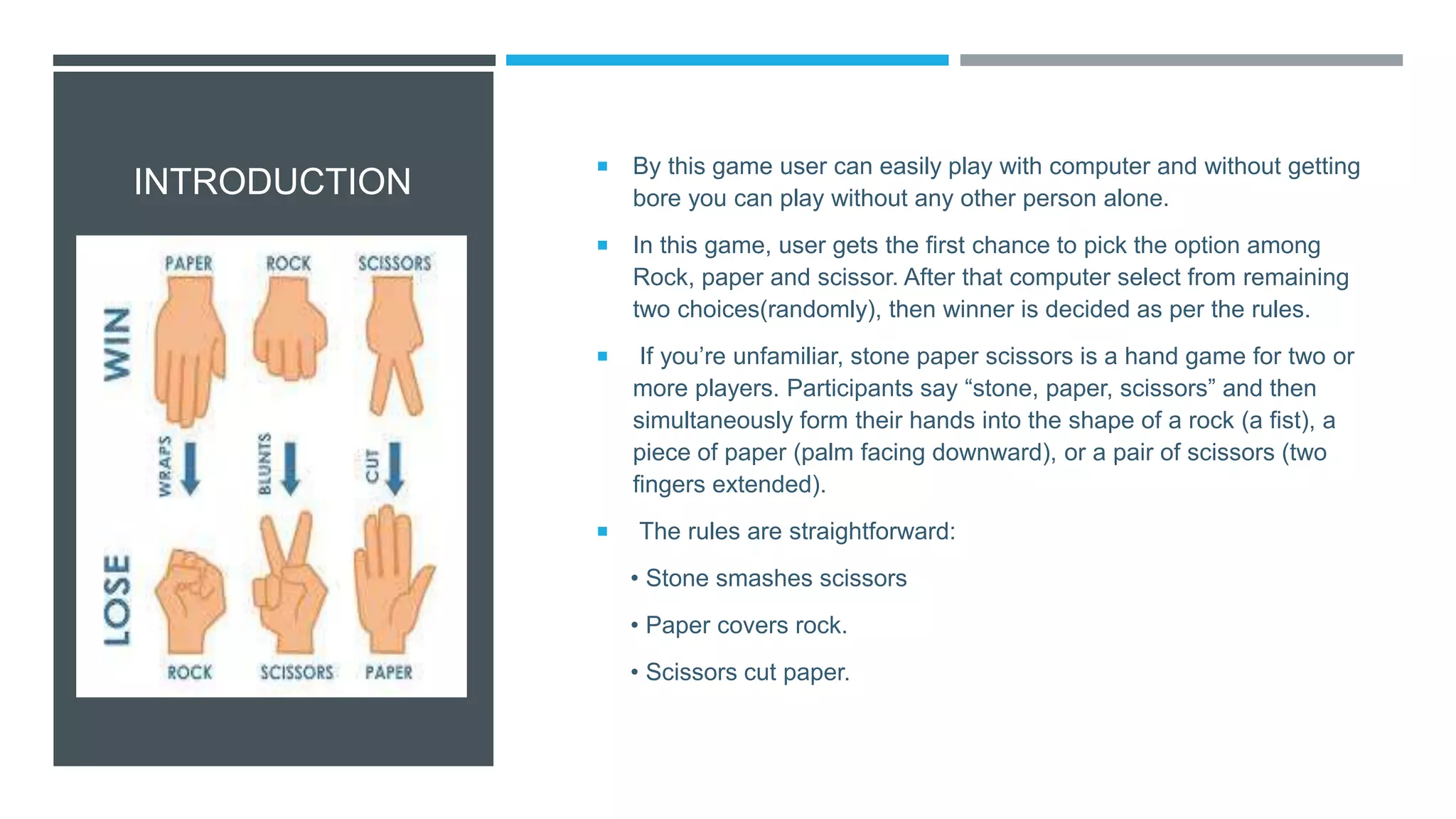Stone paper scissor | PPTX