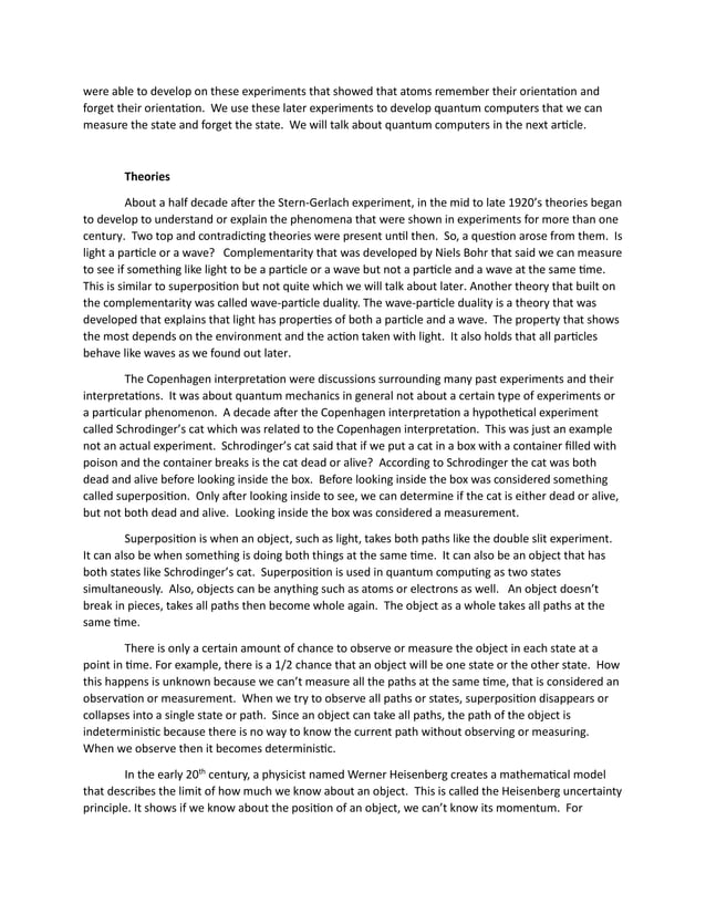 Quantum Mechanics and Computing | PDF