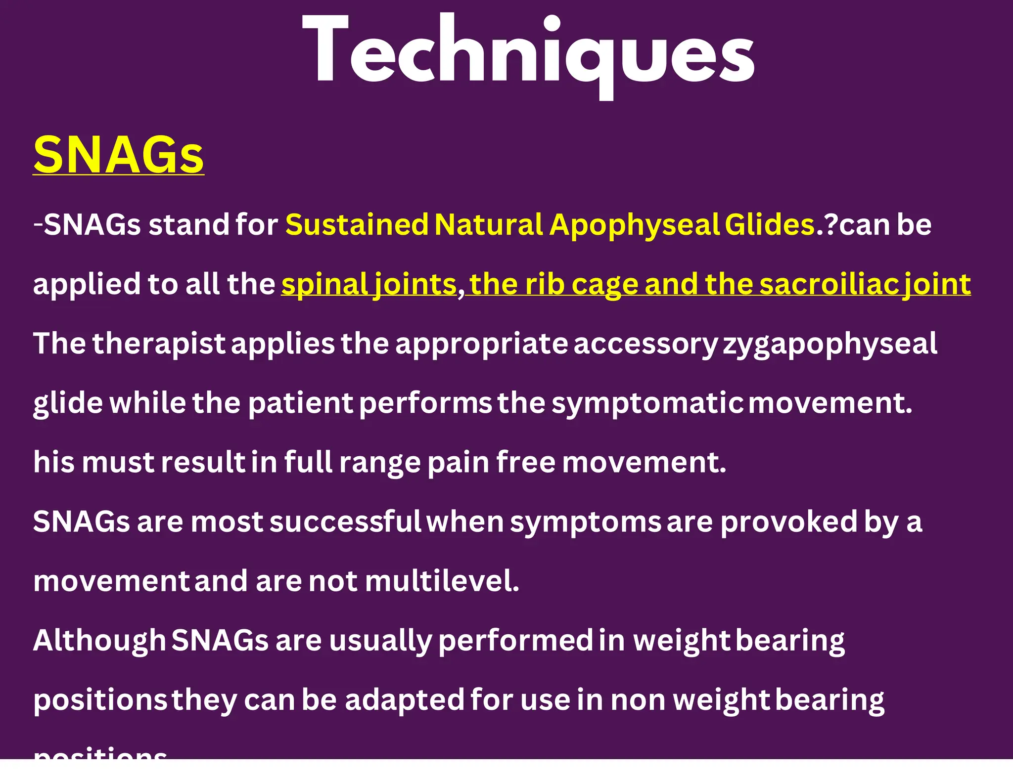 Mulligan technique physiotherapy........ | PDF