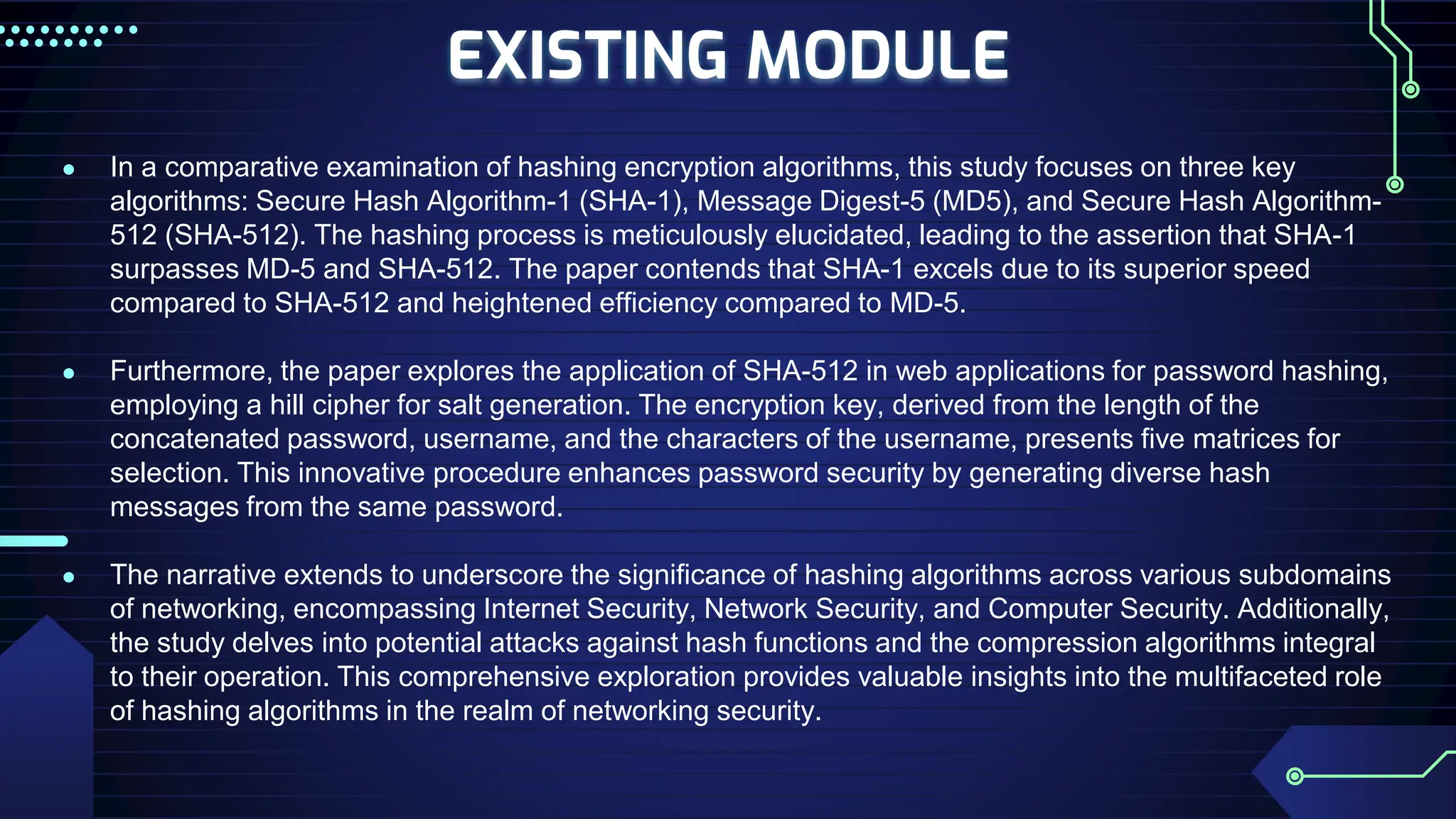 Comparative Hash Algorithm Power Point Presentation Ppt