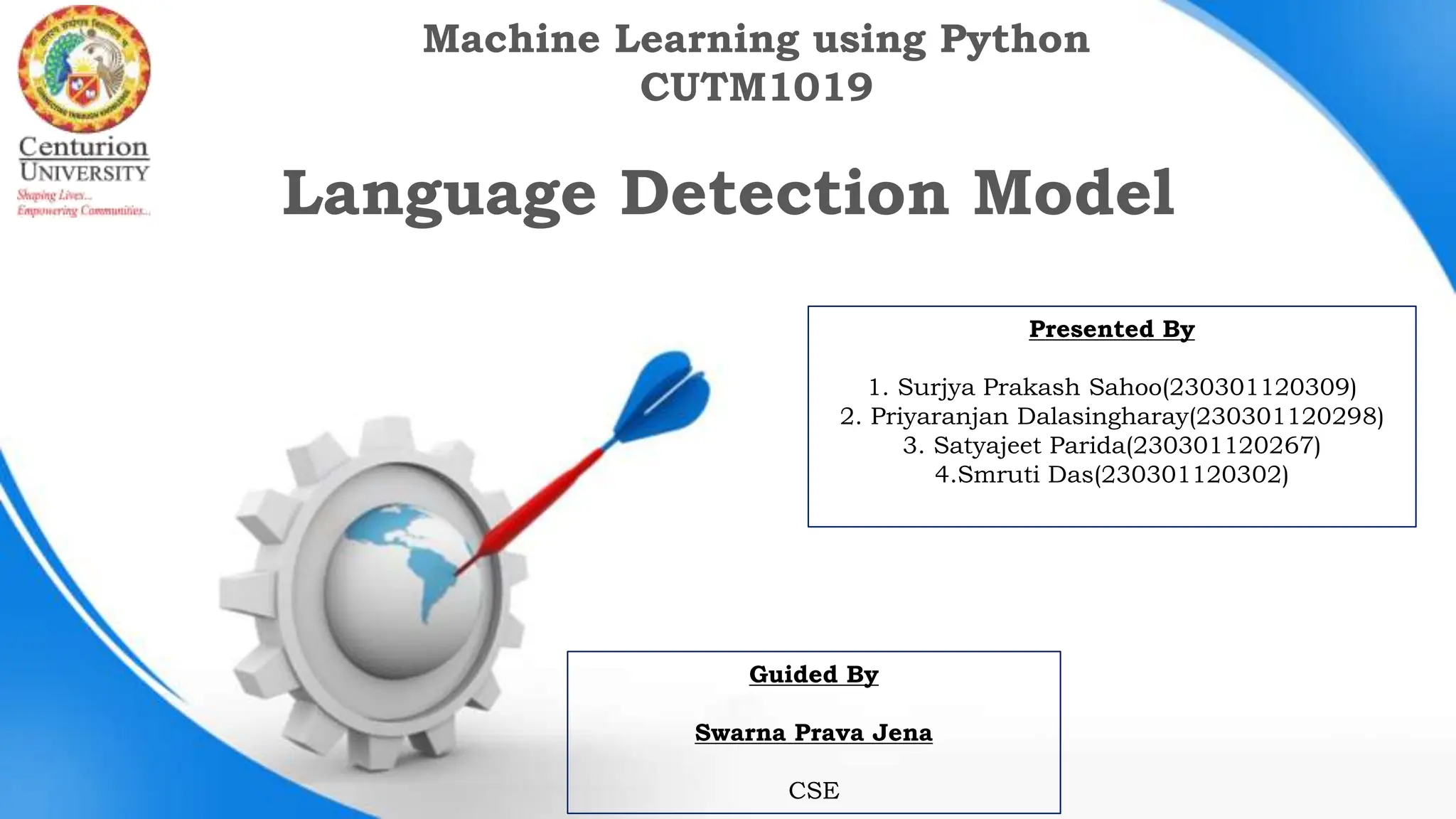 Language detection model presentations. Machine learning | PPTX