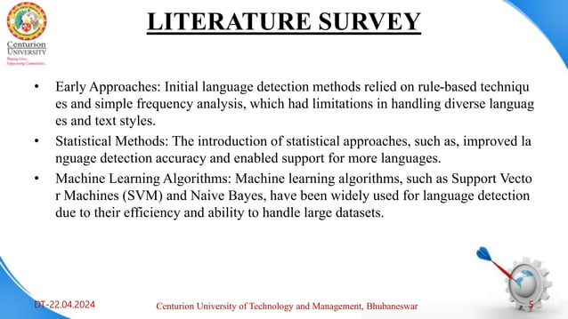 Language detection model presentations. Machine learning | PPTX