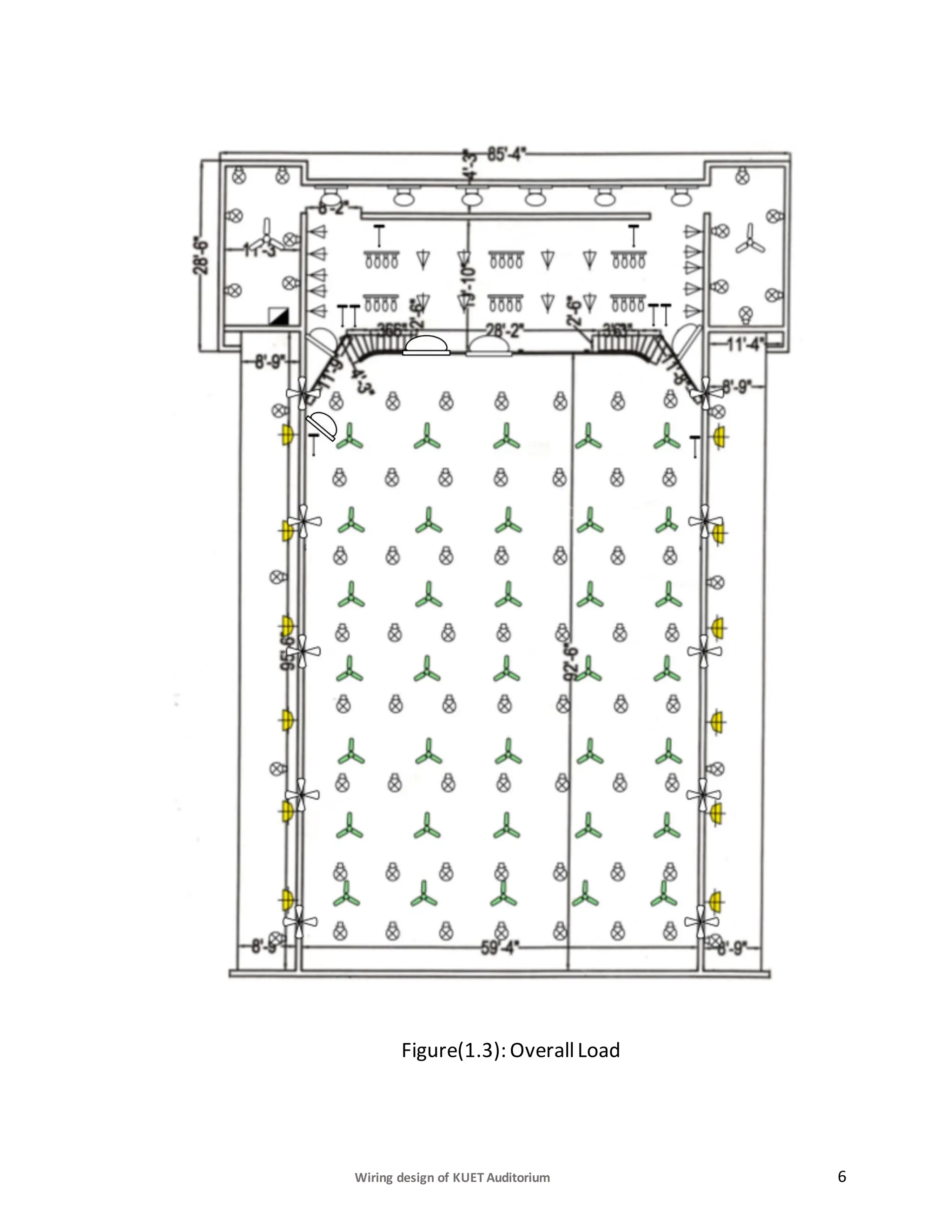 Wiring Design of KUET Auditorium Building | PDF