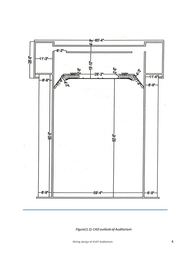 Wiring Design of KUET Auditorium Building | PDF | Civil Engineering ...