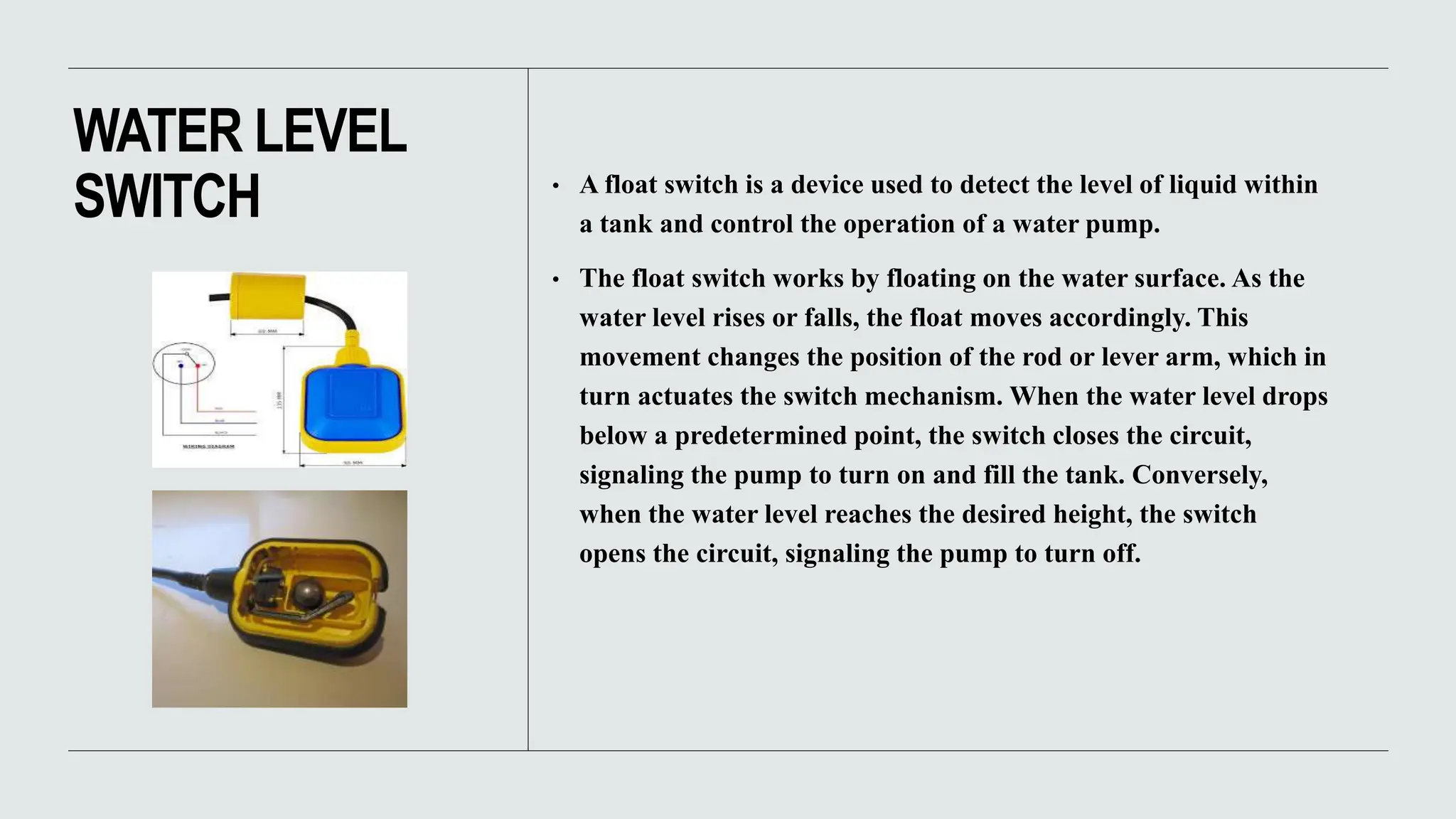 Automatic Water Pump Controller with water level switch .pptx