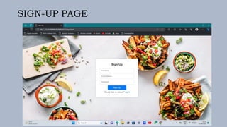 Project Yum Junction Recipe Finder Website | PPTX