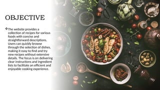 Project Yum Junction Recipe Finder Website | PPTX