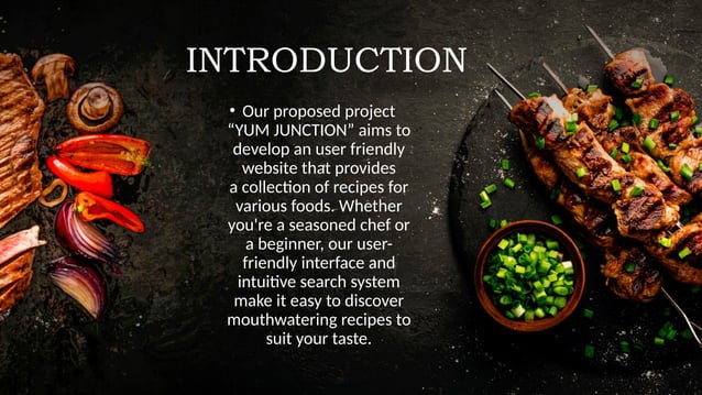 Project Yum Junction Recipe Finder Website | PPTX | Cooking | Food & Drink
