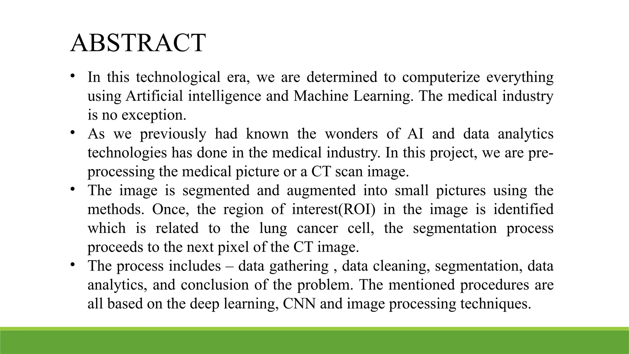 Detection Of Lung Cancer From Ct Images Using Svm Classification And