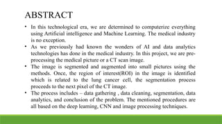 Detection of Lung Cancer from CT images using SVM Classification and ...