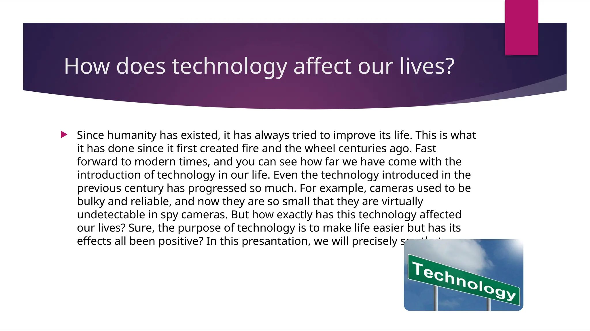PROJECT- Technology in our everyday life.pptx