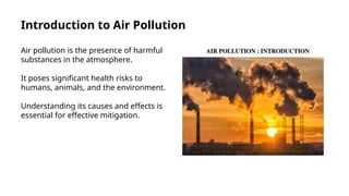 Make a presentation on chemistry AIR POLLUTION | PPT