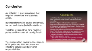 Make a presentation on chemistry AIR POLLUTION | PPT