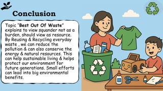 Project - Best out of waste - Environmental | PPTX