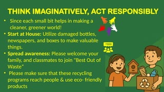 Project - Best out of waste - Environmental | PPTX