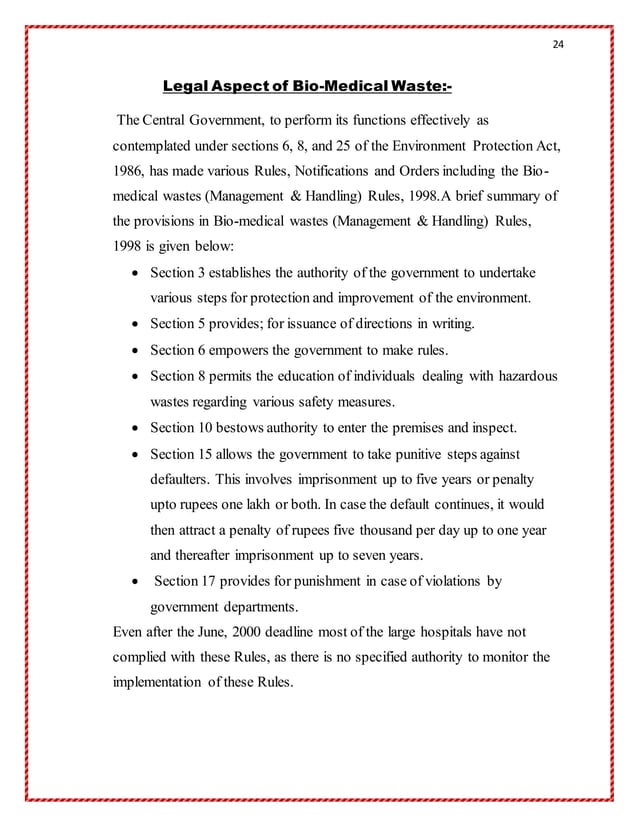 Study on Biomedical waste disposal Management | DOCX | Healthcare ...