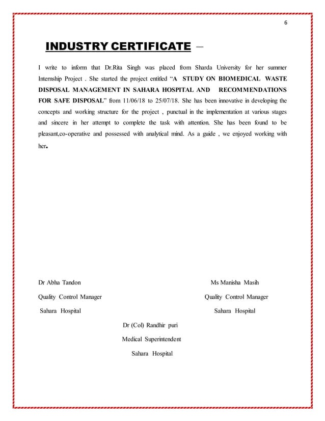 Study on Biomedical waste disposal Management | DOCX | Healthcare ...