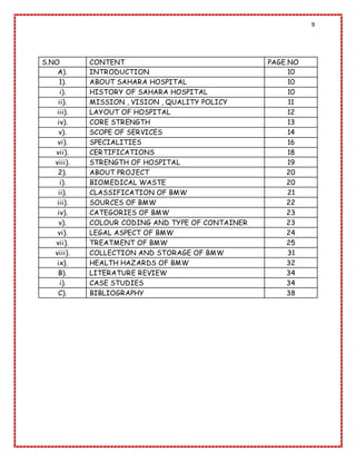 Study on Biomedical waste disposal Management | DOCX