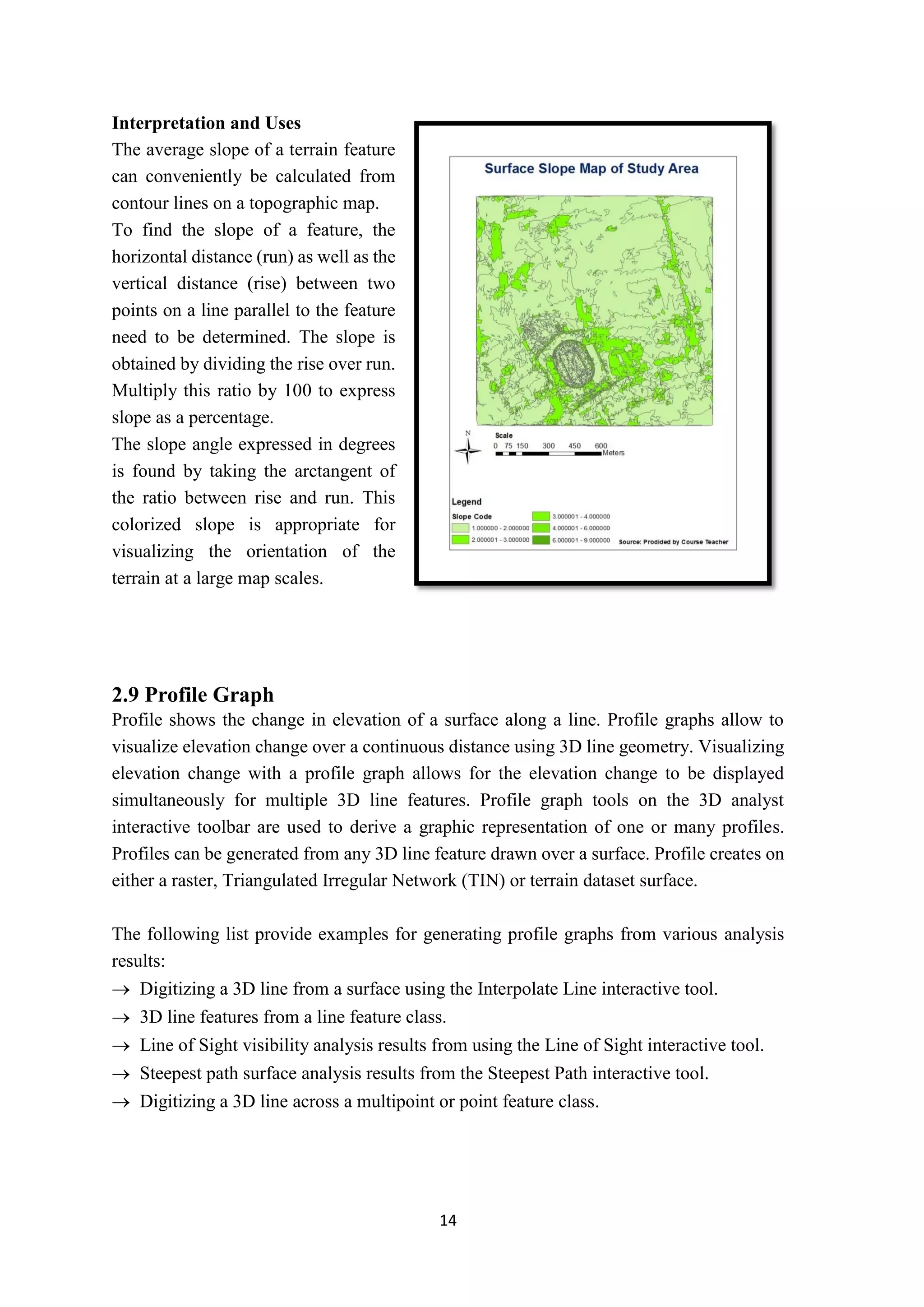 Surface Analysis In Gis Pdf Graphics Software Computer Software And Applications