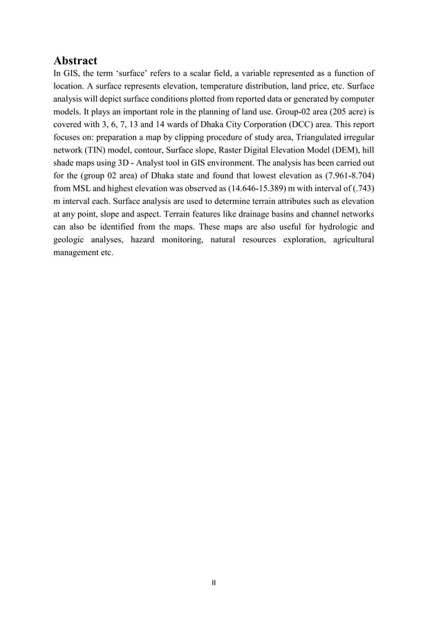 Surface Analysis in GIS | PDF | Graphics Software | Computer Software ...