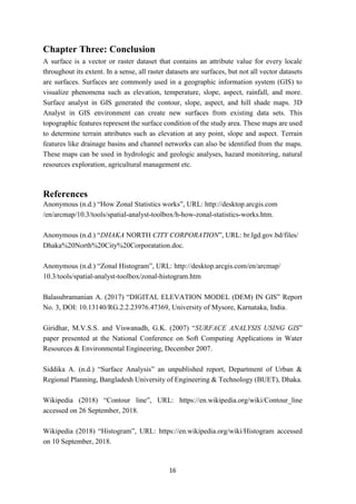 Surface Analysis in GIS | PDF