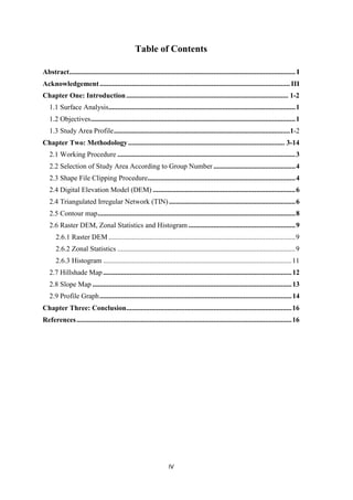 Surface Analysis in GIS | PDF